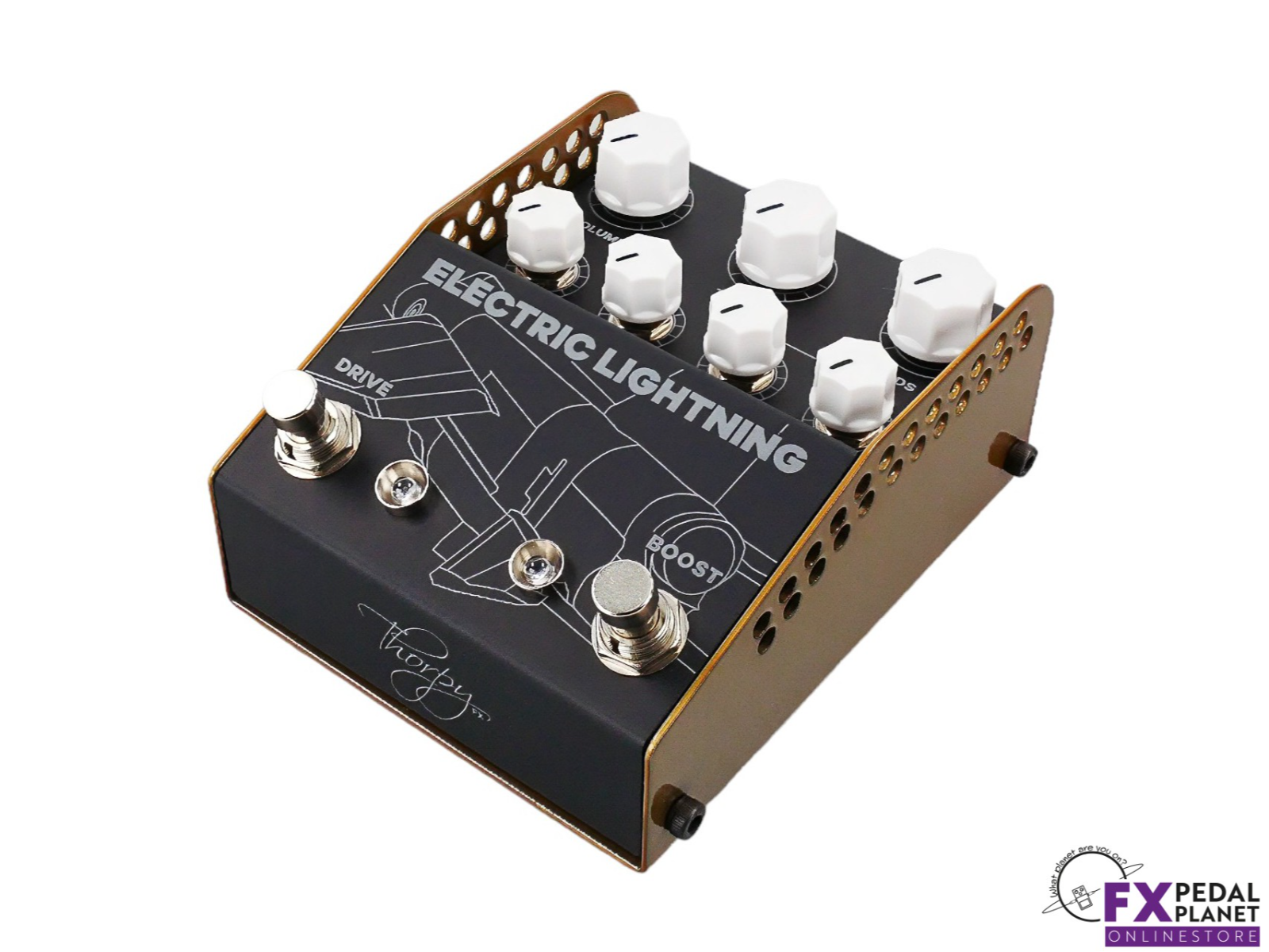 ThorpyFX Electric Lightning Chris Buck Pre Amp Valve Overdrive Effects ...